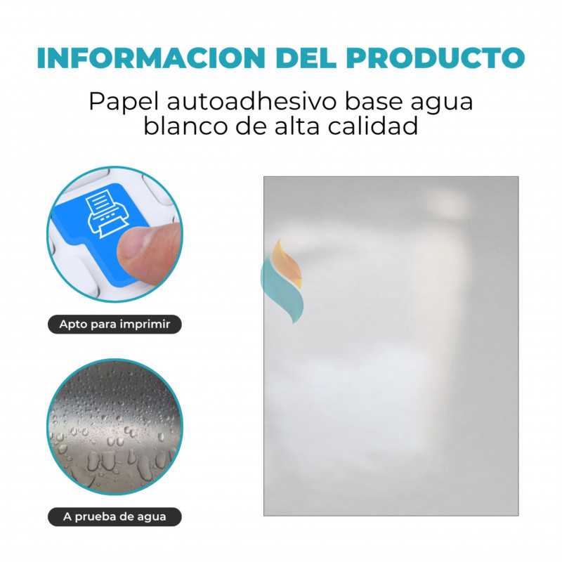 Vinilo Blanco Autoadhesivo A4 para impresoras Inkjet - Art-Jet